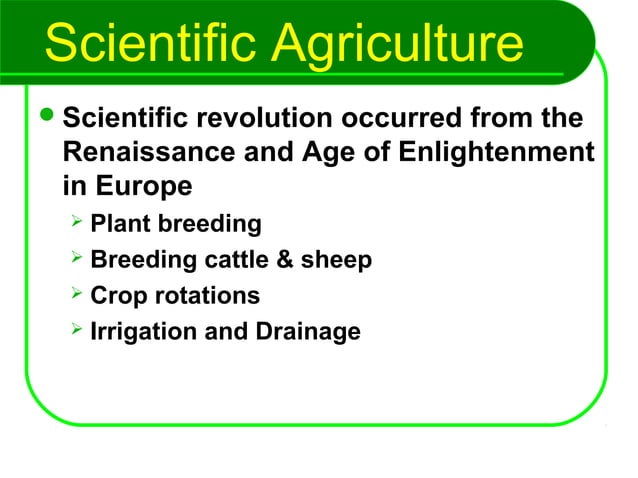 The Origin of Agriculture | PPT