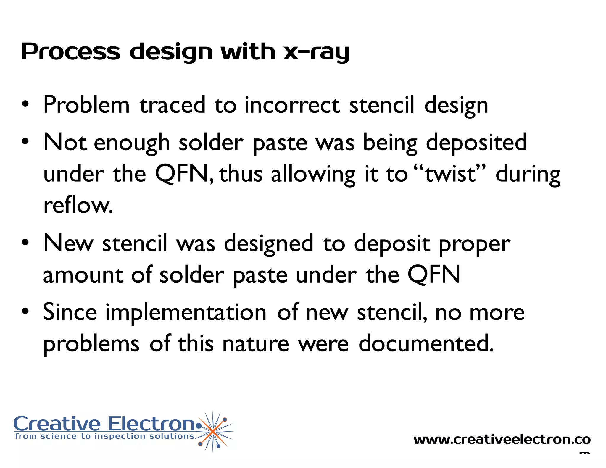 LED, BGA, and QFN assembly and inspection case studies | PPT