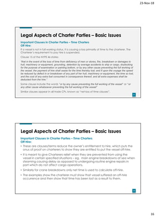 Legal Aspects of Charter Parties | PDF