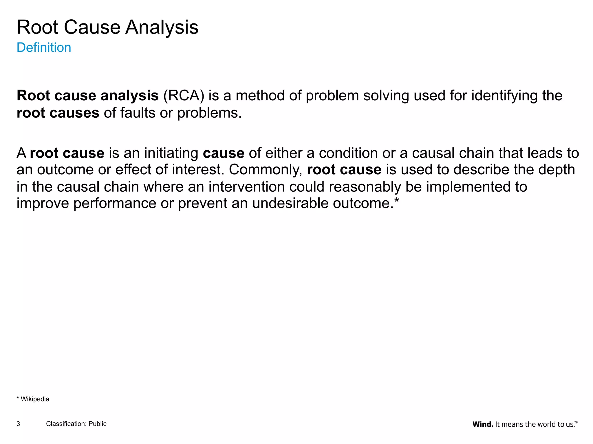Fabrizio Leone - Root Cause Analysis: Approach and Tools | PPT