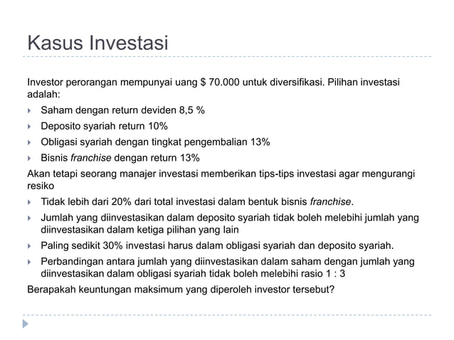 3. linear programming kompleks | PPT