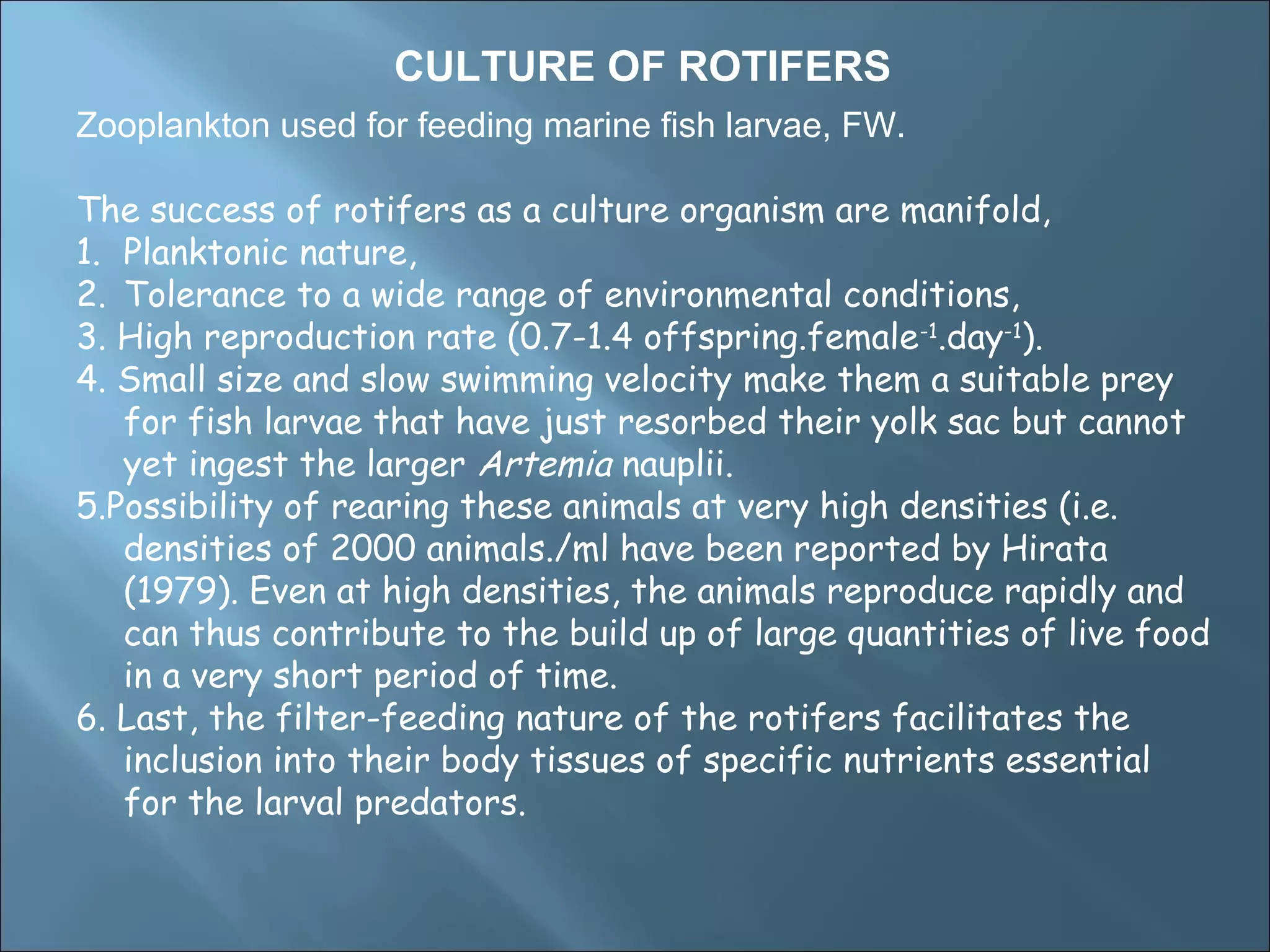 3...live feed 1. rotifer culture | PPT