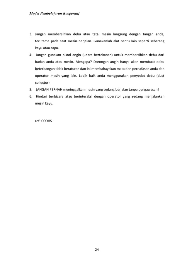 3. lks 3 penggalan 1 mpk standar keselamatan menggunakan mesinkayu | DOCX