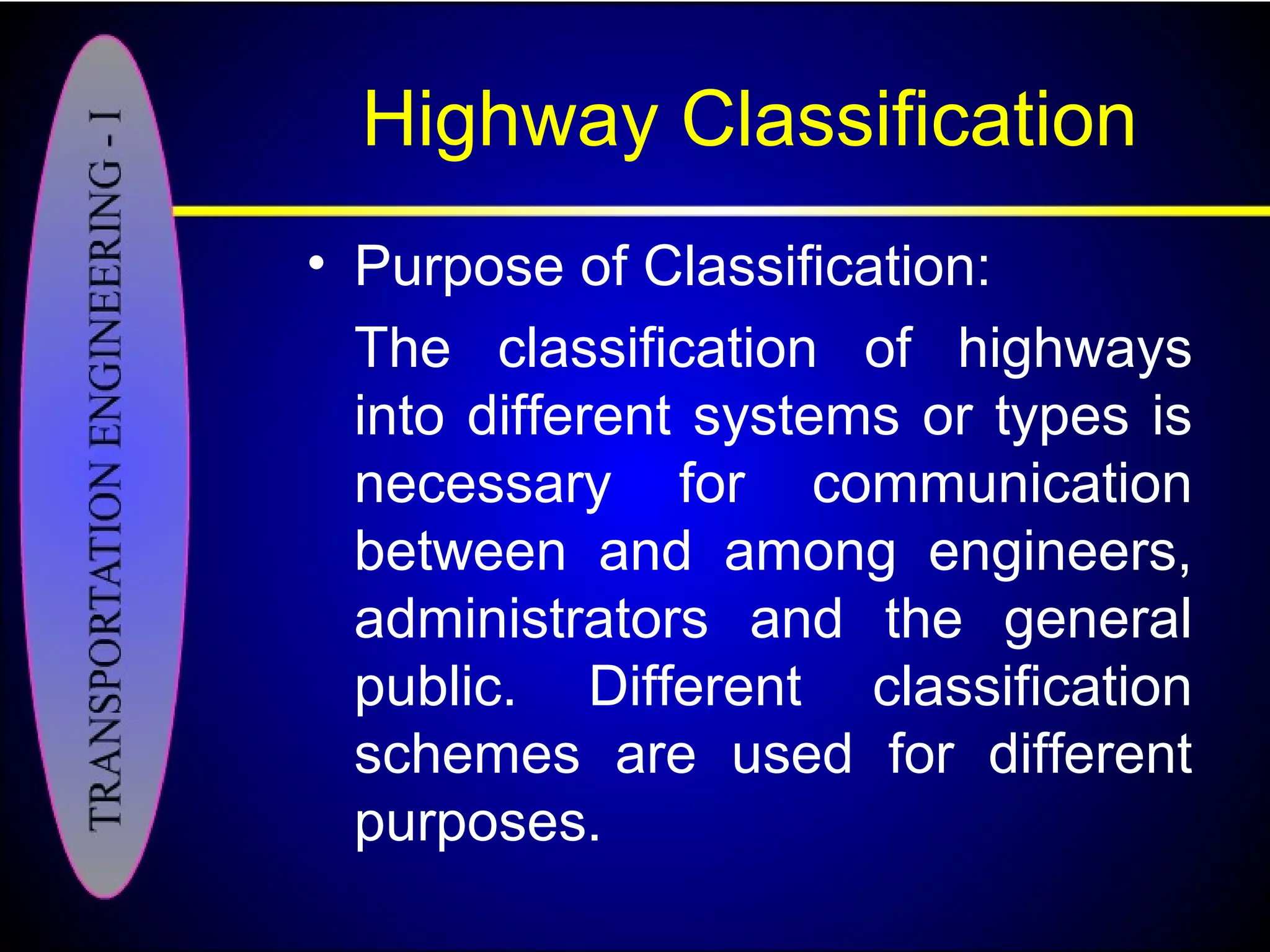Location controls and highway classification | PPT