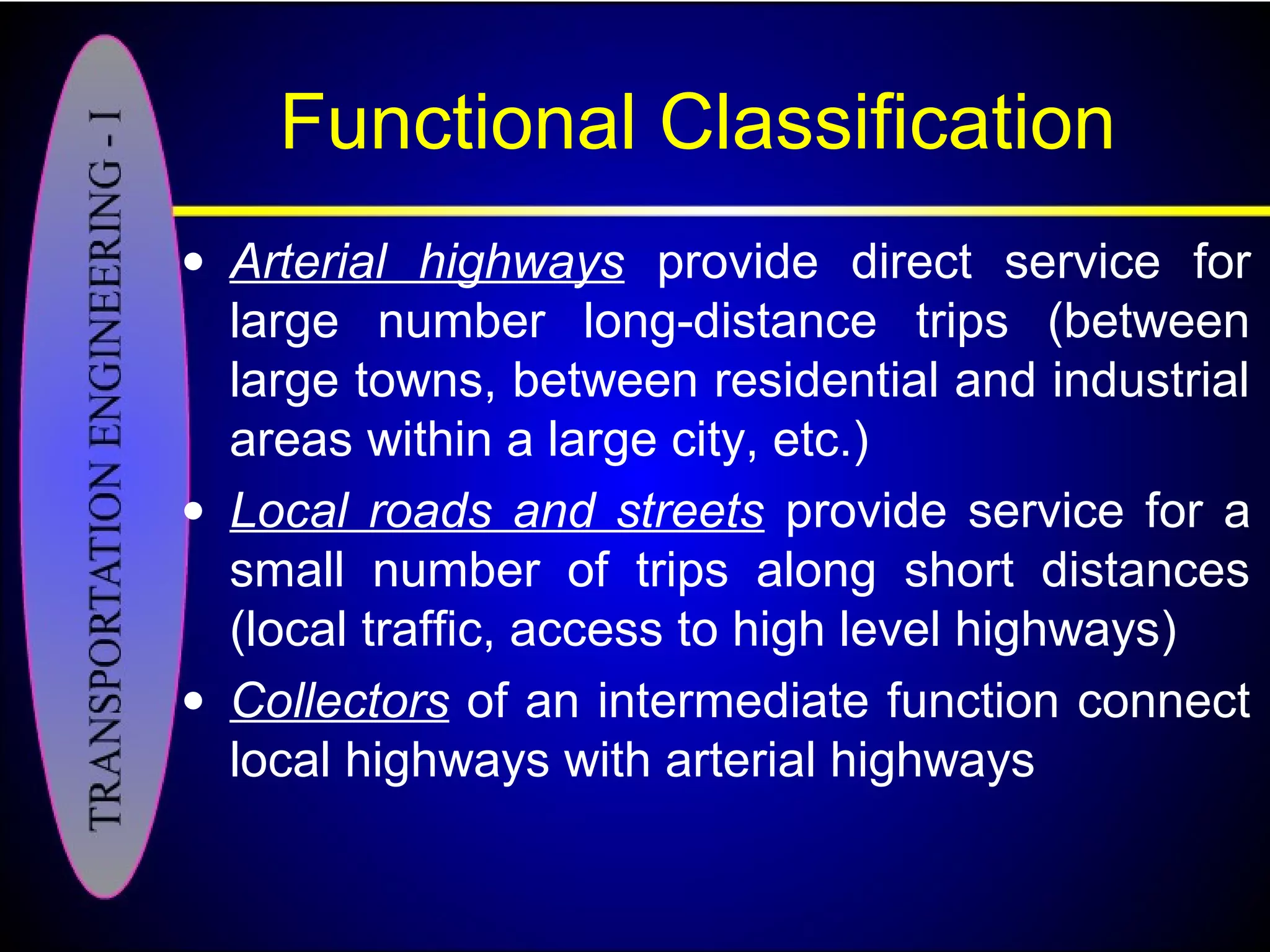 Location controls and highway classification | PPT