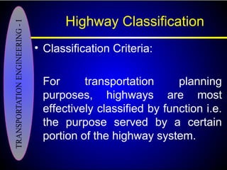 Location controls and highway classification | PPT