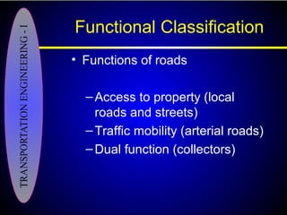 Location controls and highway classification | PPT