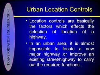 Location controls and highway classification | PPT