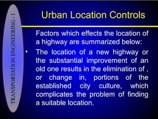 Location controls and highway classification | PPT