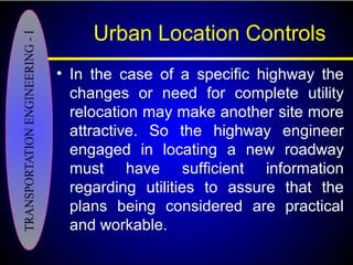 Location controls and highway classification | PPT