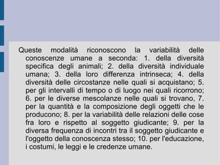 Lo scetticismo | ODP