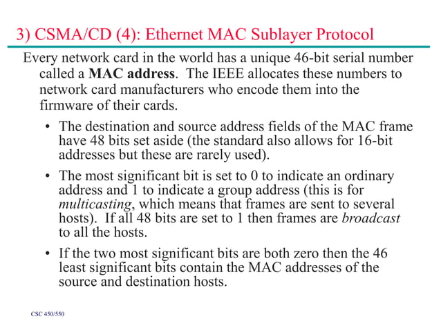 MEDIUM ACCESS CONTROL Sublayer IN CN.ppt | Computer Networking | Computing