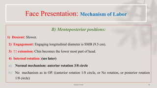 Face Presentations And Positions