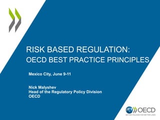 Risk-based Regulation: OECD Best Practice Principles, Nick Malyshev | PDF