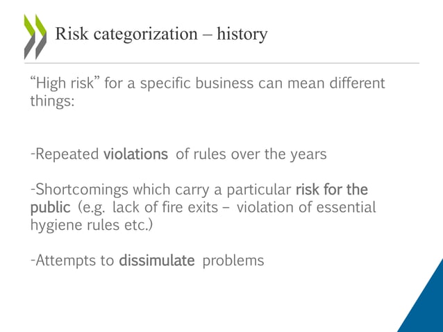 Risk-based Regulation: OECD Best Practice Principles, Nick Malyshev | PDF