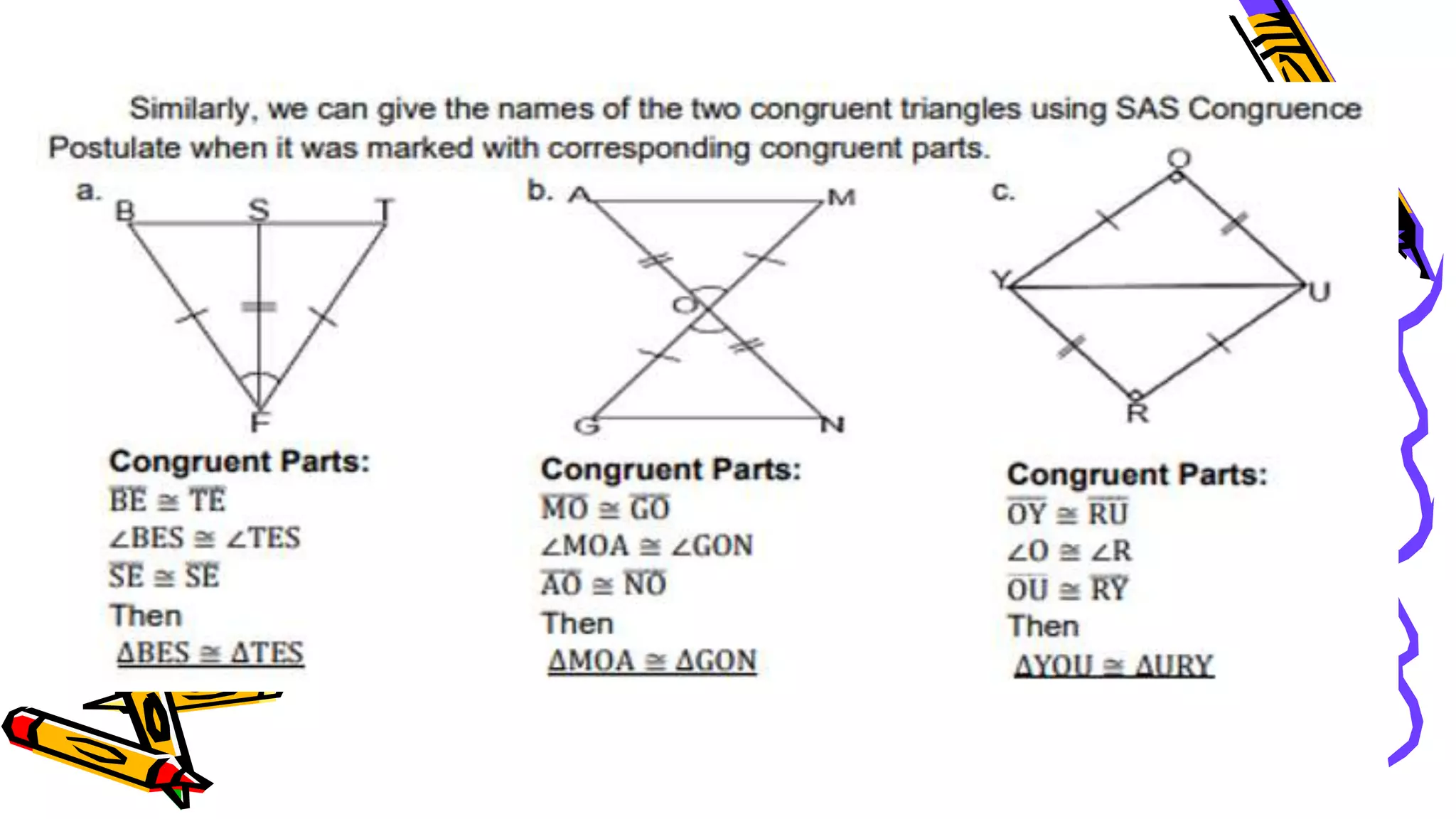 3-MATH 8-Q3-WEEK 2-ILLUSTRATING TRIANGLE CONGRUENCE AND Illustrating SSS, SAS and ASA.ppt ...