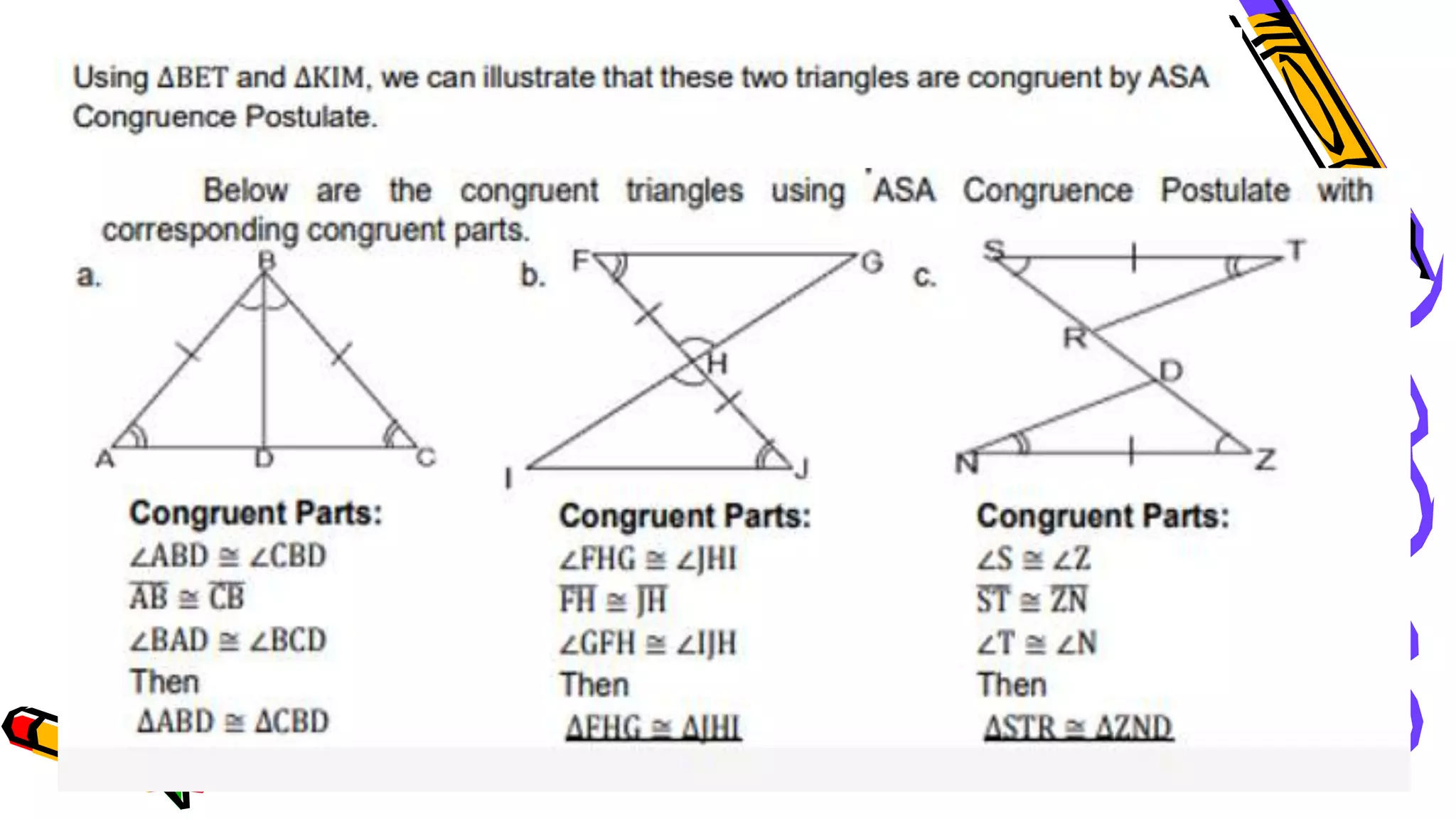 3-MATH 8-Q3-WEEK 2-ILLUSTRATING TRIANGLE CONGRUENCE AND Illustrating ...