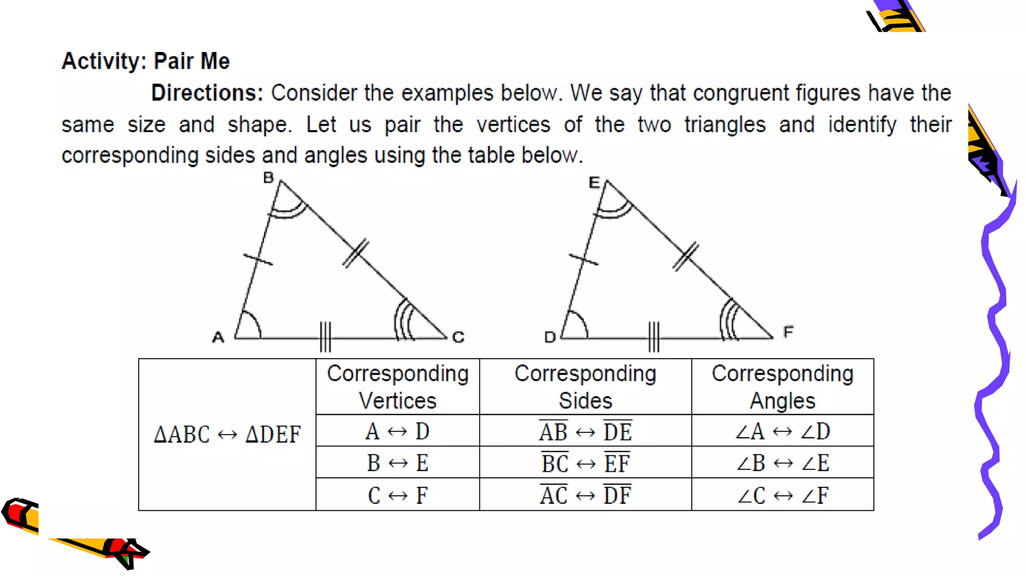 3-MATH 8-Q3-WEEK 2-ILLUSTRATING TRIANGLE CONGRUENCE AND Illustrating ...