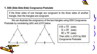 3-MATH 8-Q3-WEEK 2-ILLUSTRATING TRIANGLE CONGRUENCE AND Illustrating ...