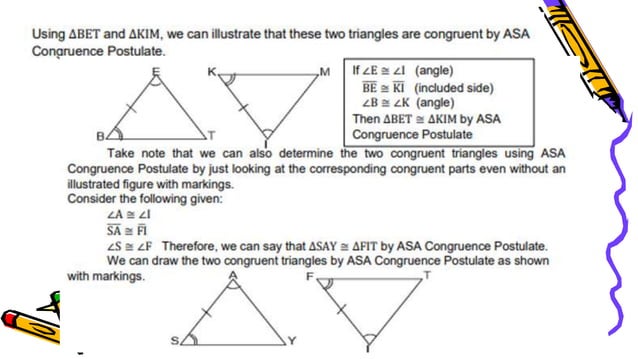 3-MATH 8-Q3-WEEK 2-ILLUSTRATING TRIANGLE CONGRUENCE AND Illustrating ...