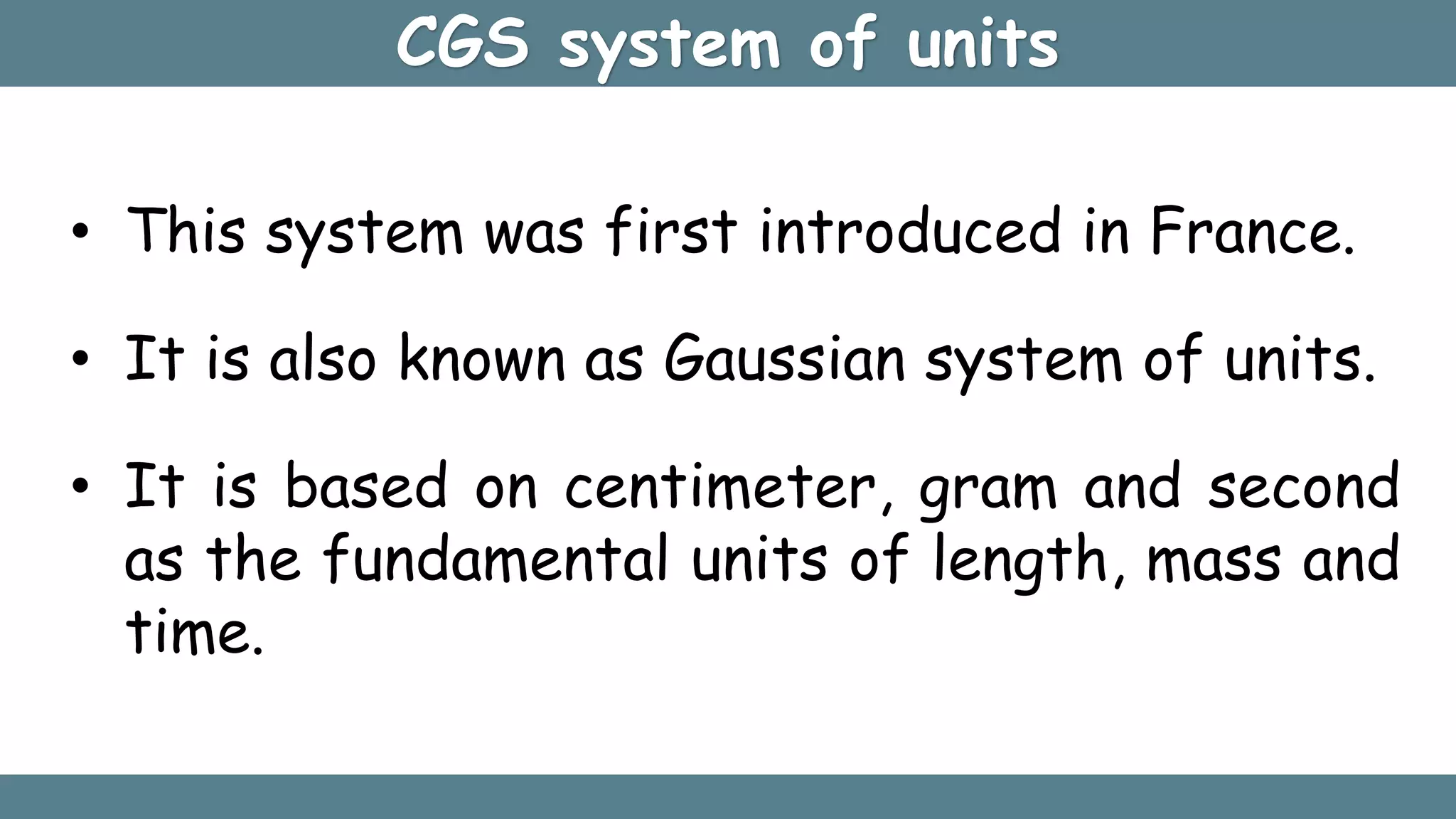 Units and Measurement | PPTX
