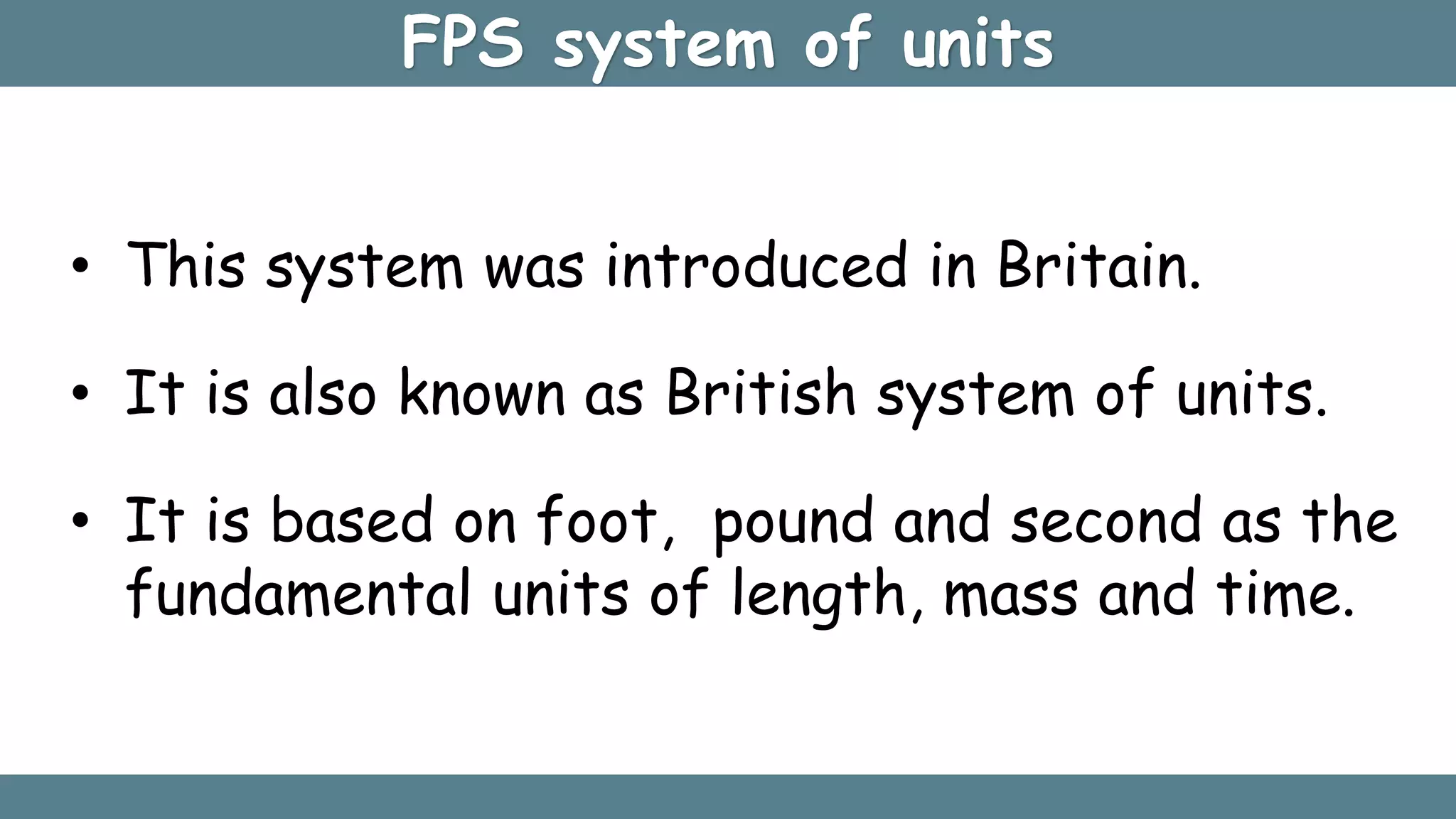 Units and Measurement | PPTX