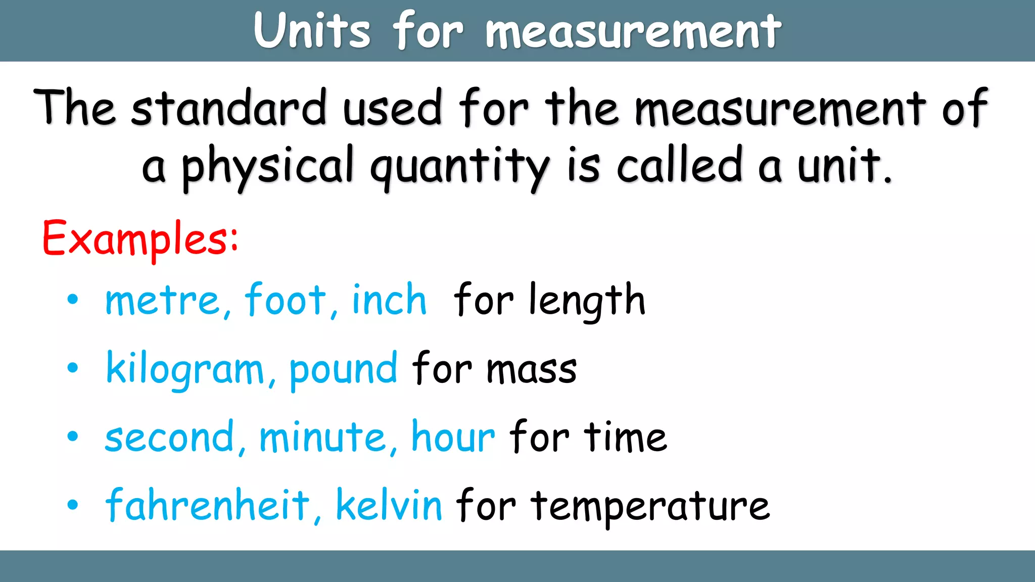 Units and Measurement | PPTX | Physics | Science