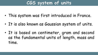 Units and Measurement | PPTX