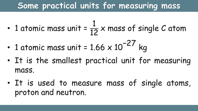 Units and Measurement | PPTX | Physics | Science