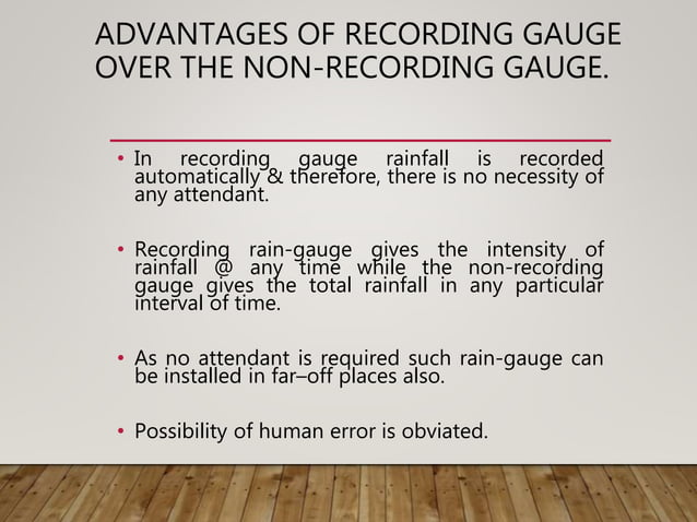 Topic1 >Illustration of various types of rain-gauges.,,2> Advantaged ...