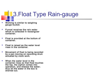 Hydrology ( Measurement of rainfall ) | PPT | Weather | Science