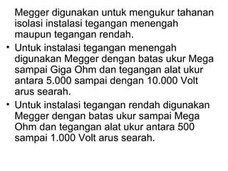 3 megger | PPT