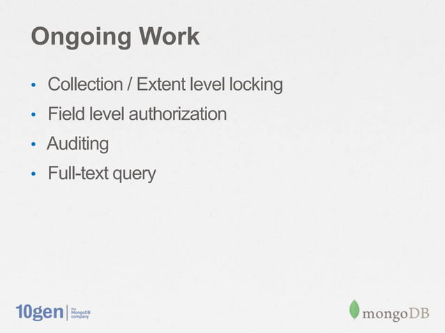 MongoDB Roadmap | PPTX