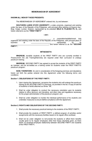 3 memorandum-of-agreement-ojt-template-slsu-company-2018 | DOC