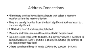 Microprocessor memory interfacing basics | PPT