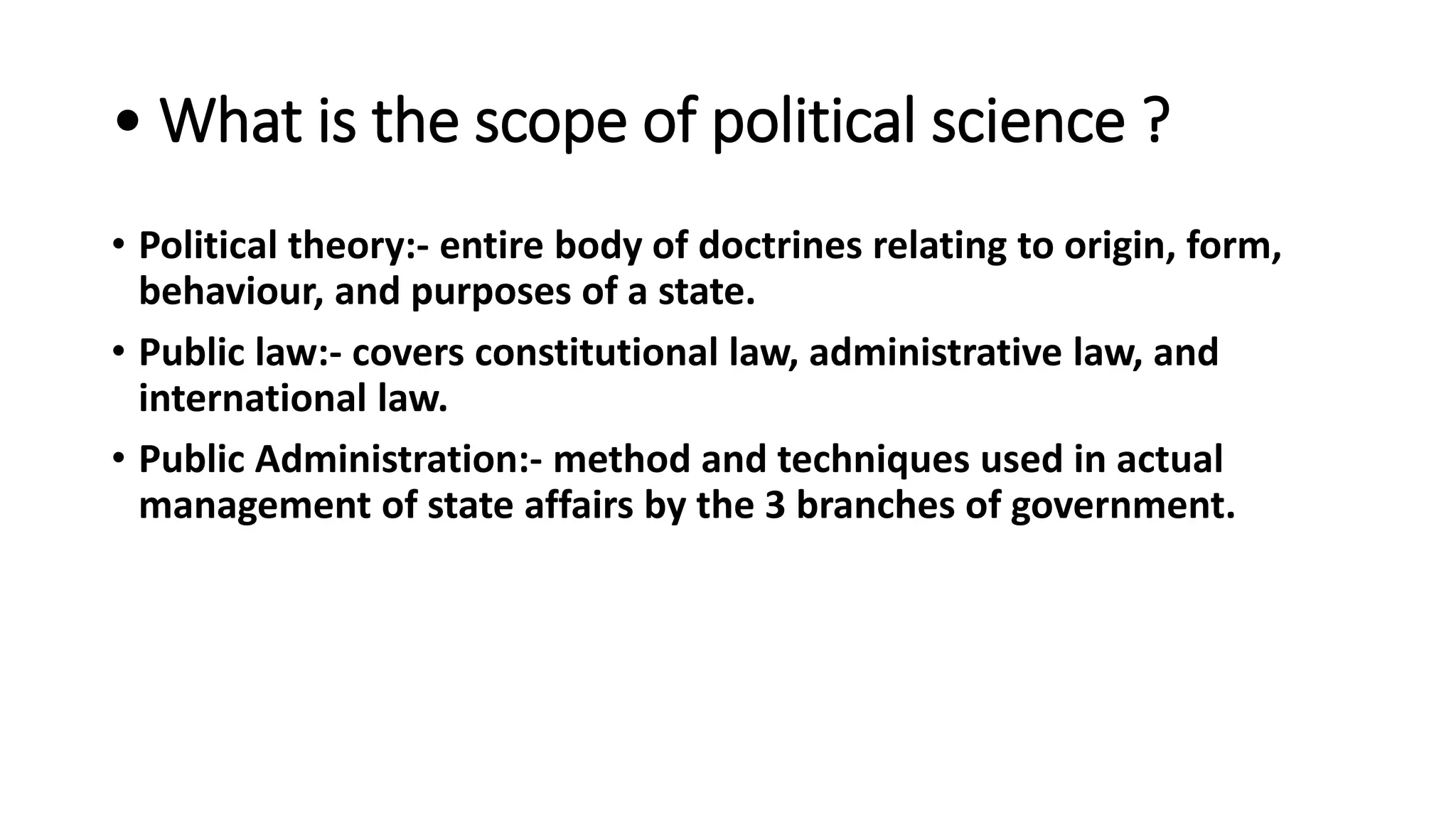 Political Science | PPTX | Politics