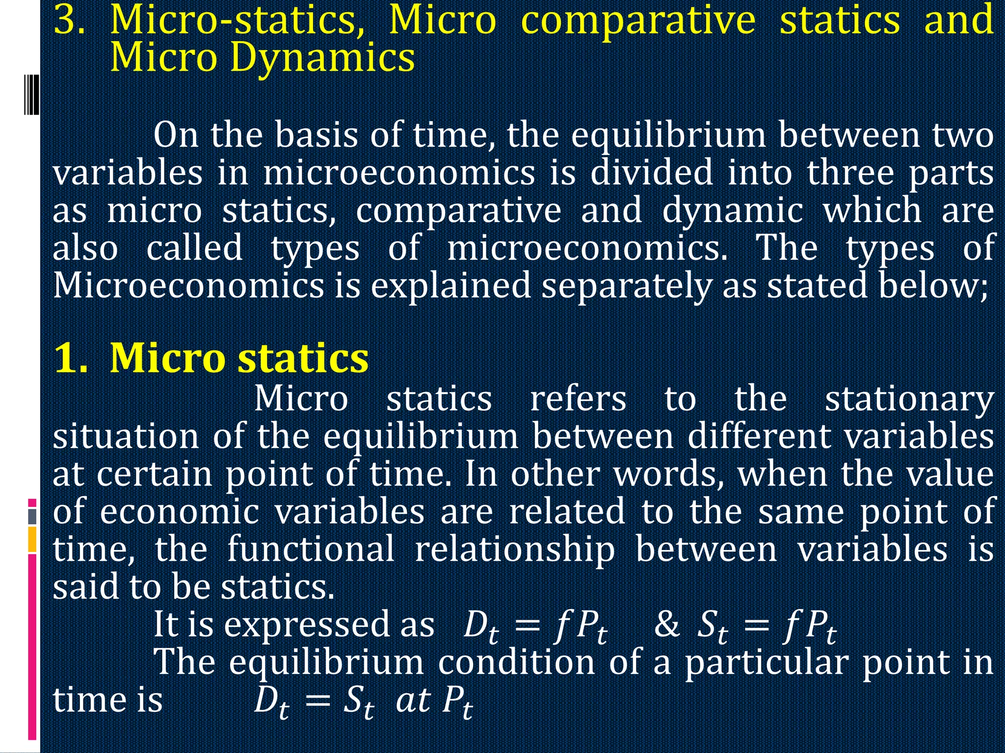 3 micro-statics, comparative & dynamic | PPTX