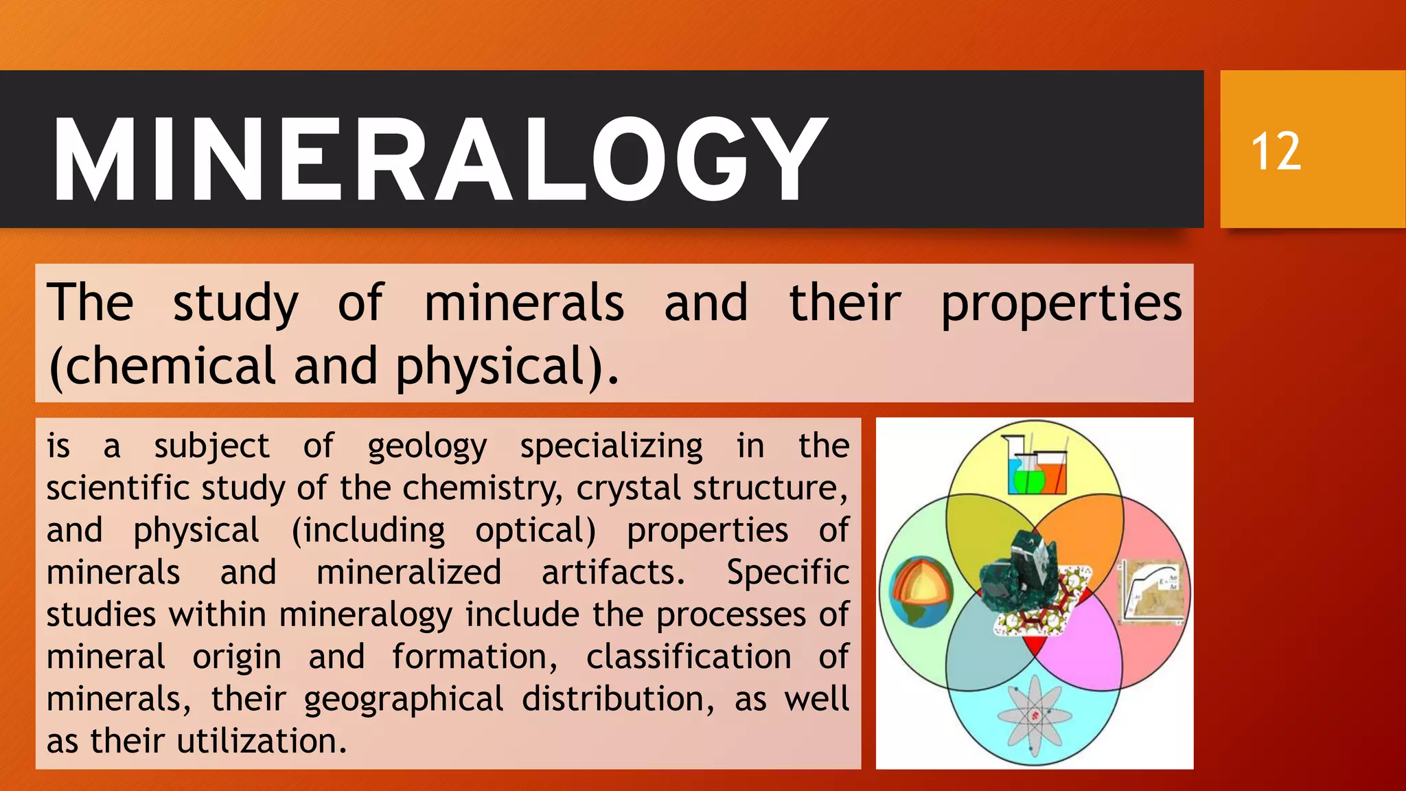 Minerals / Common Rock-forming Minerals and their Physical and Chemical ...