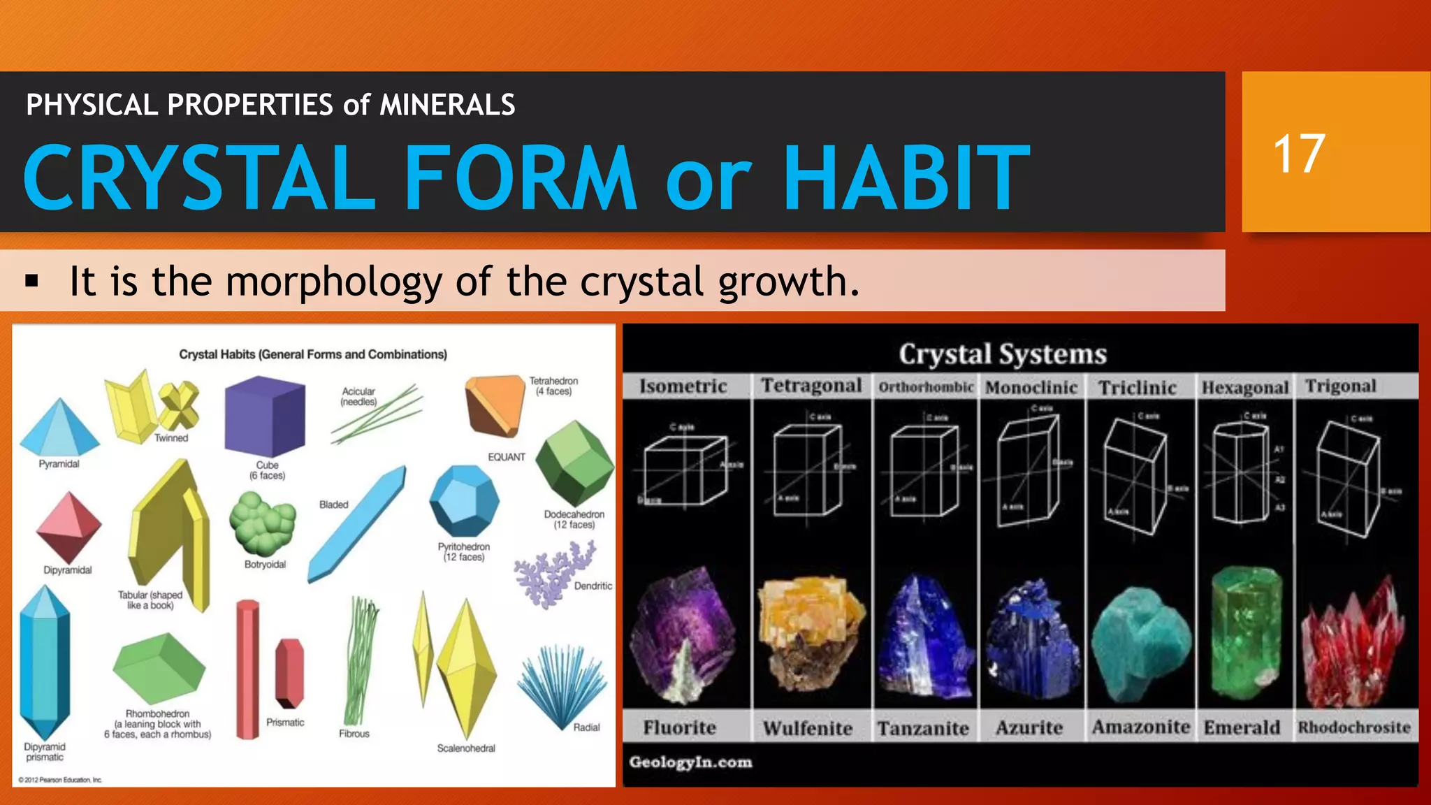 Minerals / Common Rock-forming Minerals and their Physical and Chemical ...