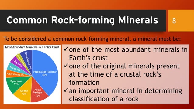 Minerals / Common Rock-forming Minerals and their Physical and Chemical ...
