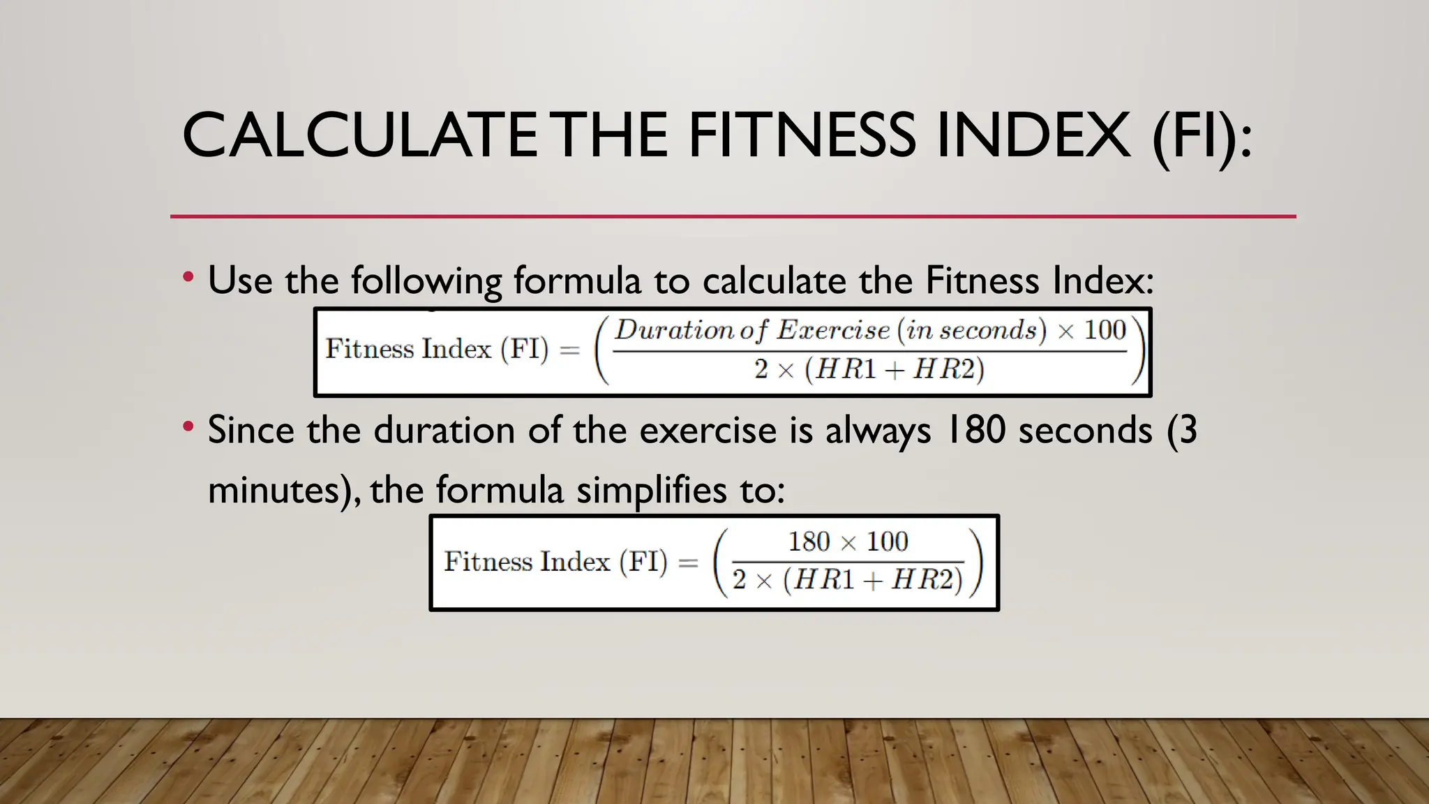 3-minute step test for physical education | PPTX