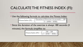 3-minute step test for physical education | PPTX