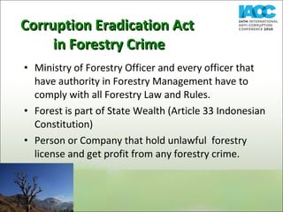Corruption Eradication Commission of the Republic Indonesia | PPT