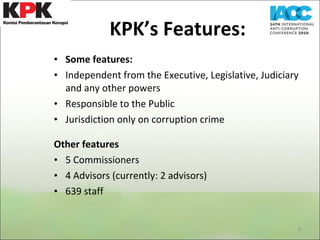 Corruption Eradication Commission of the Republic Indonesia | PPT