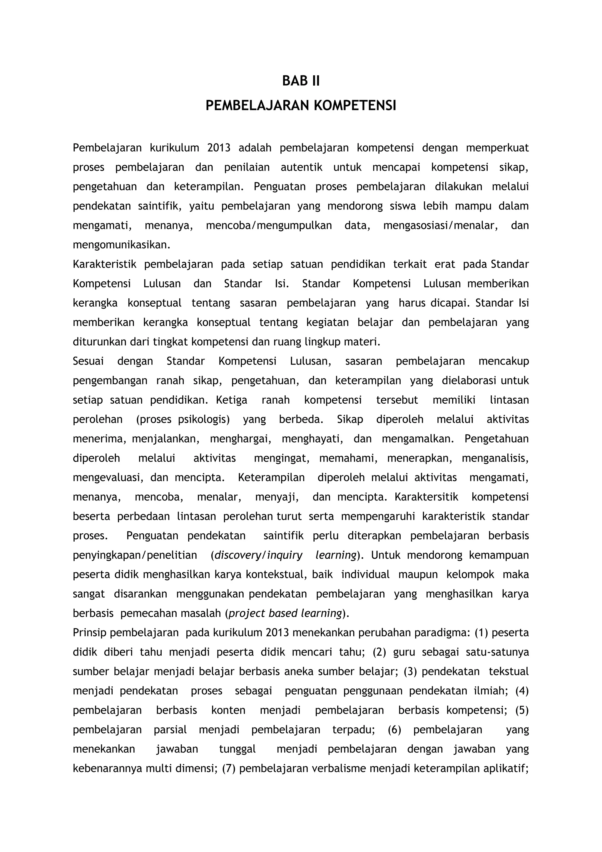 Model Pembelajaran Saintifik Mapel kimia | DOCX