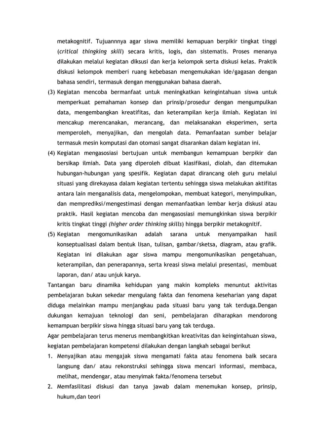 Model Pembelajaran Saintifik Mapel kimia | DOCX