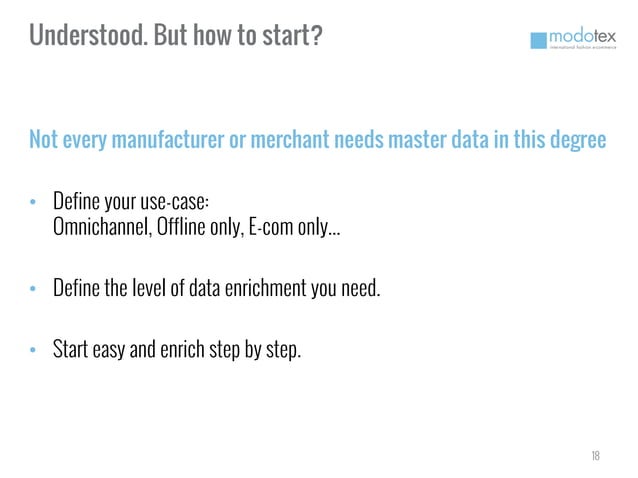 Omnichannel distribution management on the basis of extended master ...