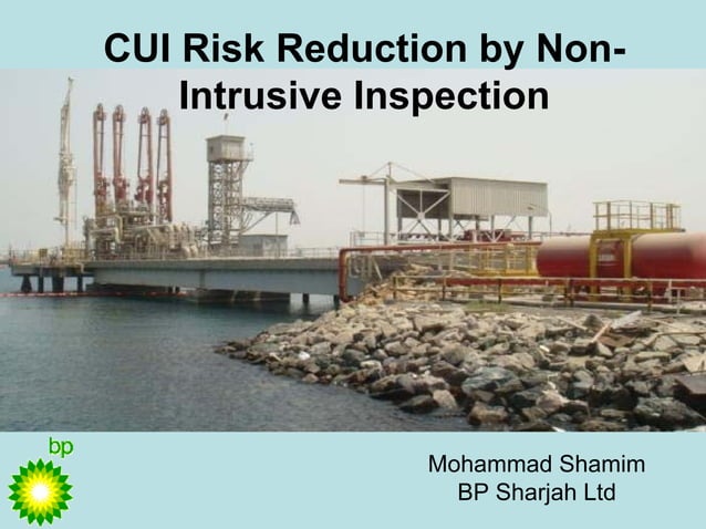 CUI Risk Reduction by Non-Intrusive Inspection by Mohammed Shamim, BP ...