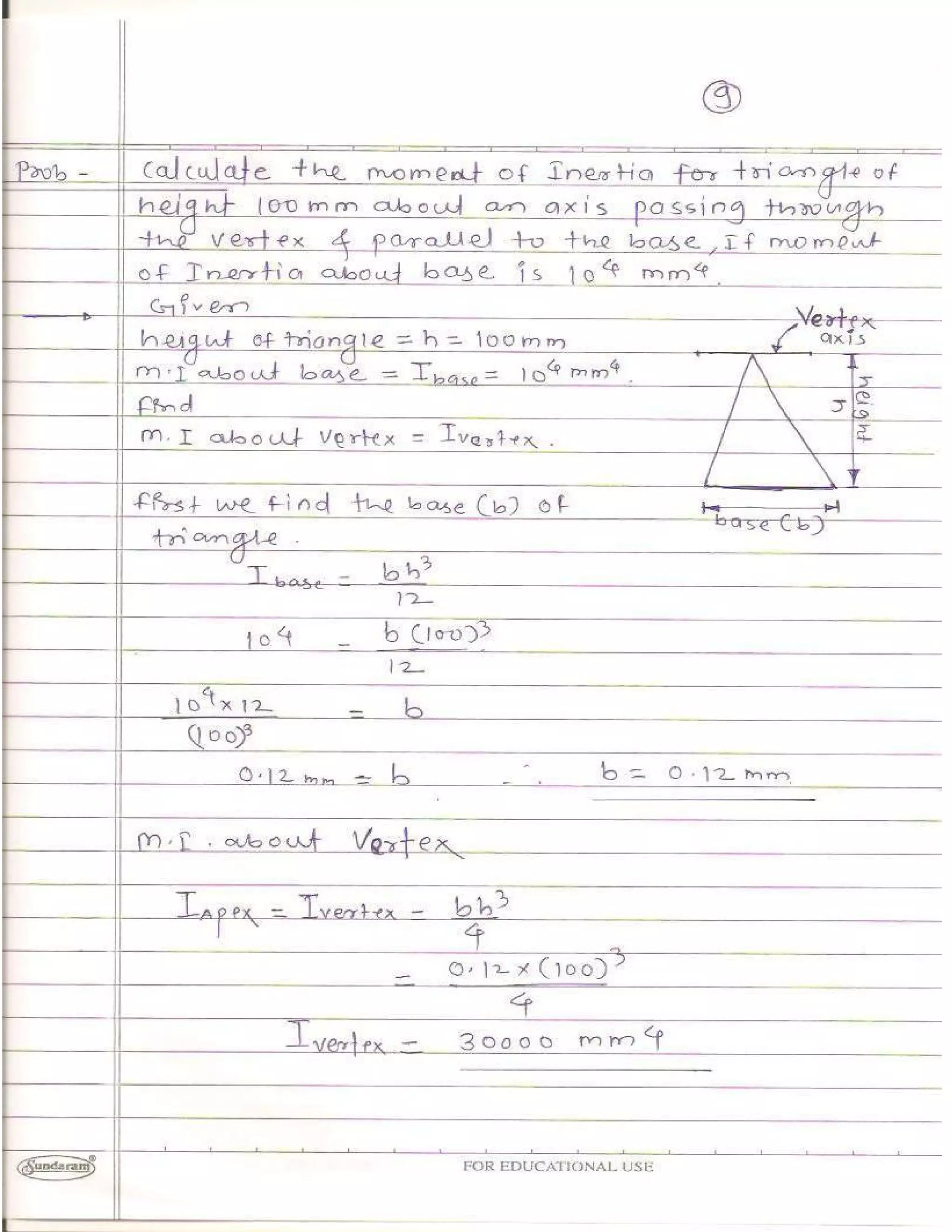 3.moment of inertia | PDF