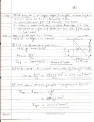 3.moment of inertia | PDF